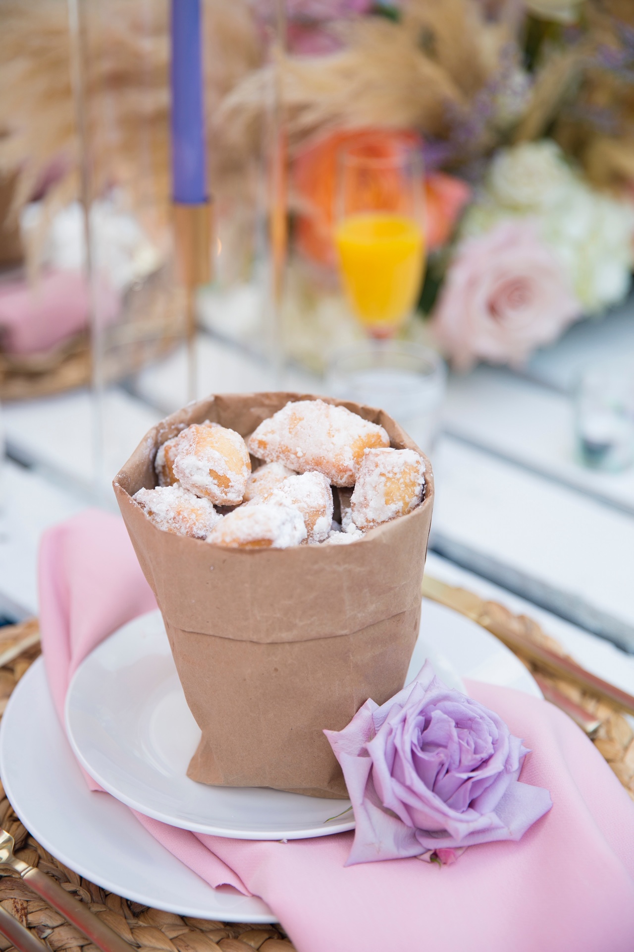 "Beignets + Carats" Luxe Picnic Style Bridal Shower Design - varevents.com